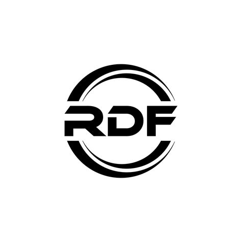 Rdf Letter Logo Design In Illustration Vector Logo Calligraphy