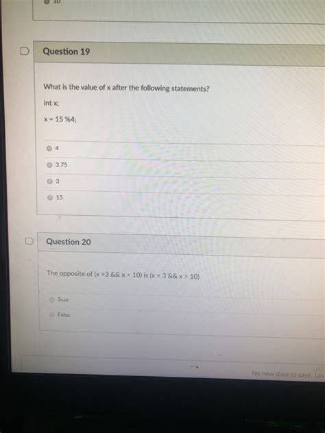 Solved Question 19 What Is The Value Of X After The