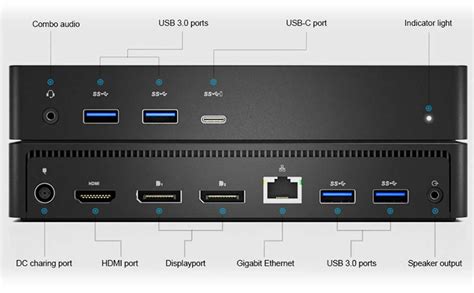 Crossery Dell D6000 Docking Station Bundle Includes Universal Dell Dock Hdmi