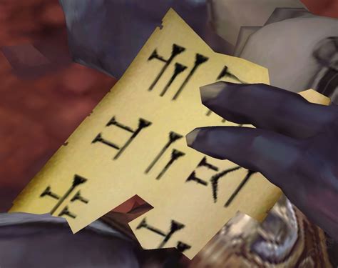 Hastily Scrawled Note Object World Of Warcraft Hastily Scrawled Note Object World Of Warcraft