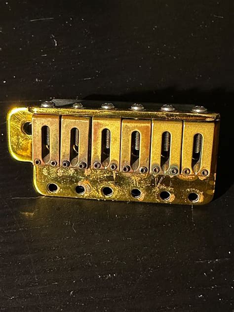 Vintage 1970 Schecter Brass Bridge For Stratocaster Reverb