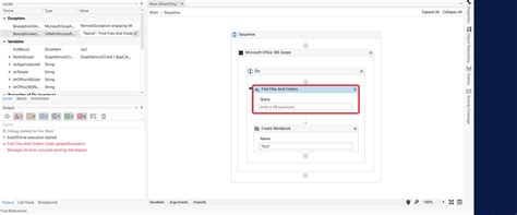 Office 365 Activities Find Files And Folders Returns Error Code Generalexception Activities