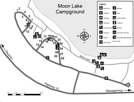 Riding Mountain National Park Moon Lake Campground Map By Parks