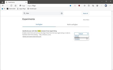 Microsoft Edge Startet Den Test Von Client Hints Statt Der User