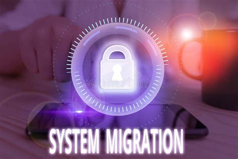 Conceptual Hand Writing Showing System Migration Business Photo