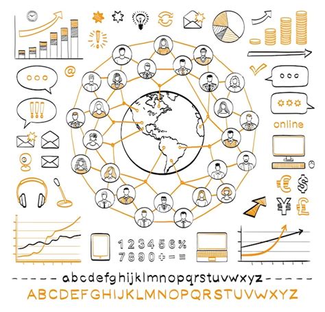 Premium Vector Business Doodle Concept