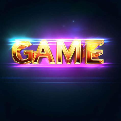 premium ai image game 3d text effect