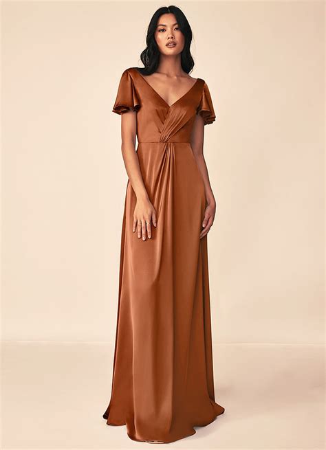 Copper Bridesmaid Dresses Azazie