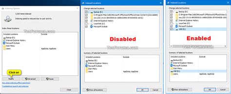 Disable Adding Removable Drives To Index And Libraries In Windows 10 Tutorials