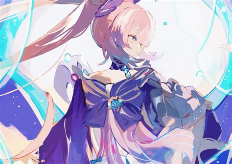 Sangonomiya Kokomi Genshin Impact Drawn By Loomyoi Danbooru