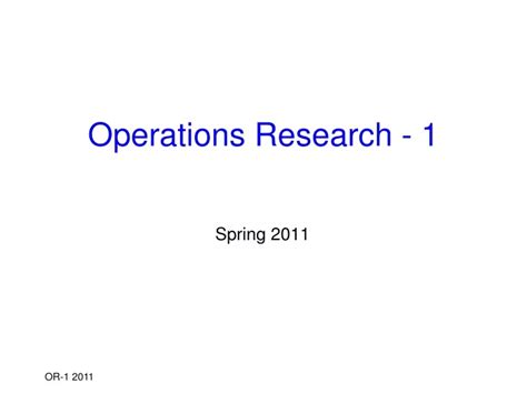 PPT Foundations Of Operations Research Pioneers And Applications PowerPoint Presentation ID