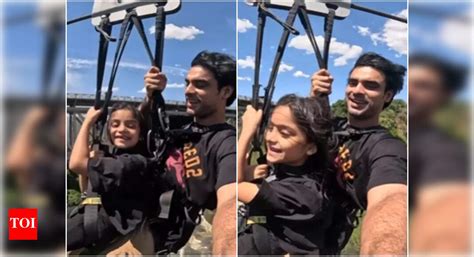 Watch Tovino Thomas Goes Ziplining With His Daughter Izza Malayalam