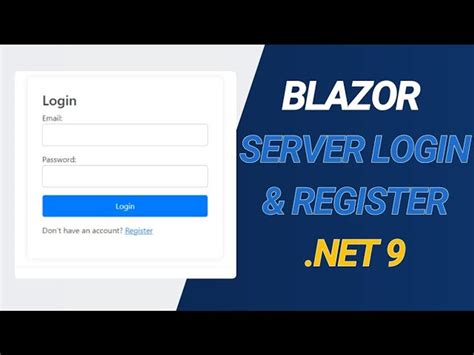 Login And Registration In Net9 Using Blazor Server Buymeacoffee