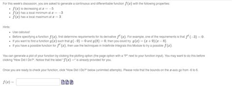 Solved Generate A Continuous And Differentiable Function