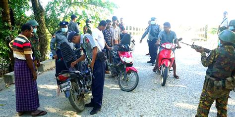 Dvb ရခိုင်ပြည်နယ်အတွင်း ဆိုင်ကယ်ဖမ်းဆီးဒဏ်ရိုက်ငွေ ကျပ် သိန်း ၇ ၀၀၀