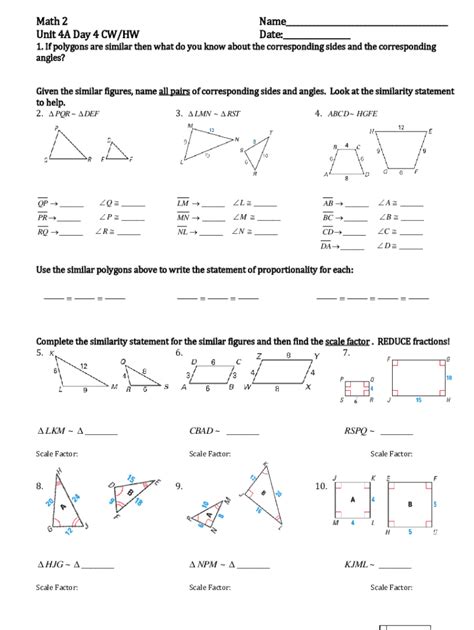 Fillable Online How To Determine Whether Polygons Are Similarmath Fax