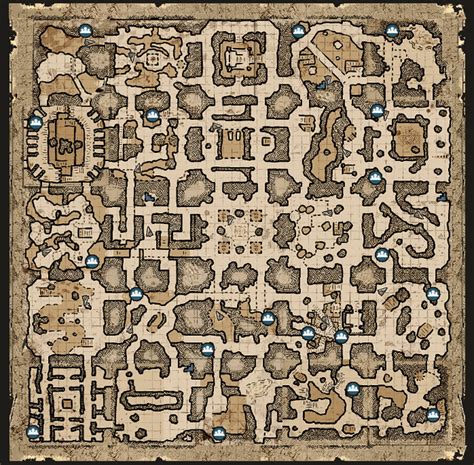 Updated Goblin Caves Map With Relevant Marks I Found On Each Module R