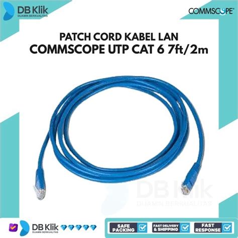 Patch Cord Kabel LAN Commscope UTP Cat 6 7FT Kabel UTP Cat6 2 Meter