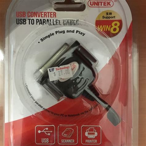 USB To Parallel Cable Computers Tech Parts Accessories Cables Adaptors On Carousell