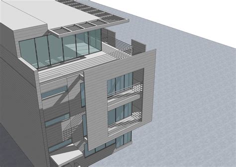 Sketchup 3d Architecture Models Rickmers House Richard Meier Cad Design Free Cad Blocks