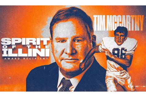 Former Illini Football Great Tim Mccarthy Honored With Spirit Of Illini