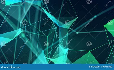 Colorful Abstract Background With Plexus Elements Stock Illustration Illustration Of