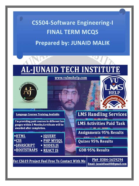 Cs504 Final Term Solved Mcqs By Junaid 1 Pdf Computer Program Programming