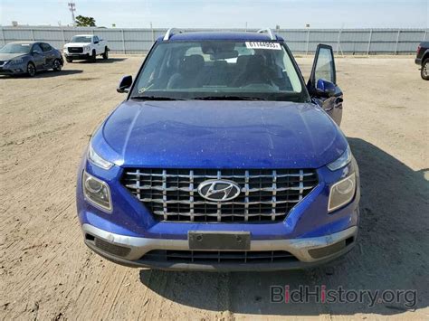 Report Kmhrc8a35nu185633 Hyundai Venue 2022 Blue Gas Price And Damage