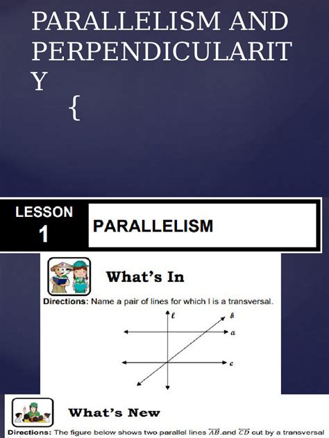 Parallelism And Perpendicularity Pdf