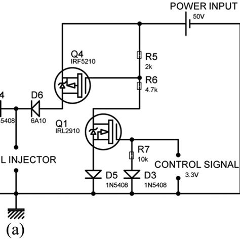 A Schematic Of Diesel Injector Driver Boards Circuit And B