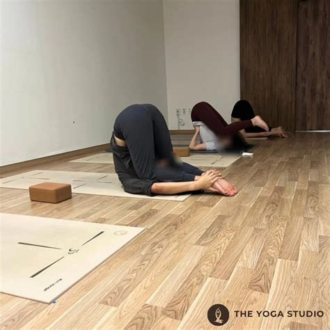 더핫요가스튜디오 요가수업 사상가아사나 토끼자세 혈액순환을 원활히 해주는 효과가 있습니다 혈액의