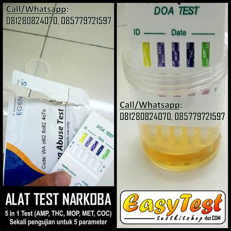 Test Kit Narkoba 5 Parameter Untuk Uji Urin Pemakai Narkotika Rudi BizCenter RBC