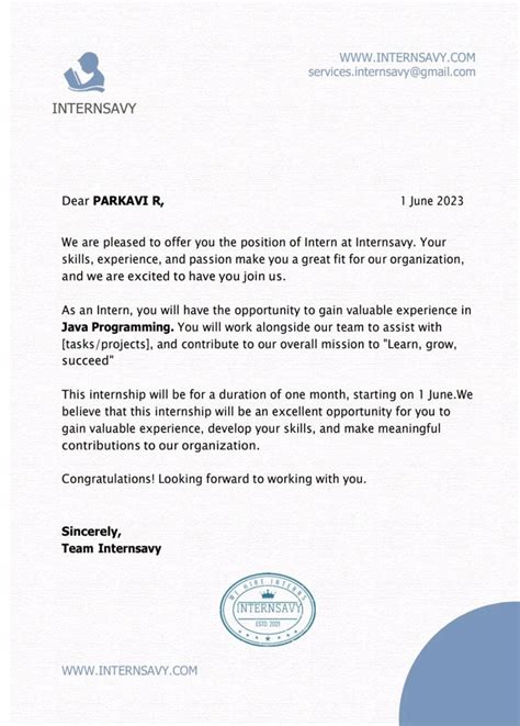 parkavi ramasamy on linkedin internship intern internsavy