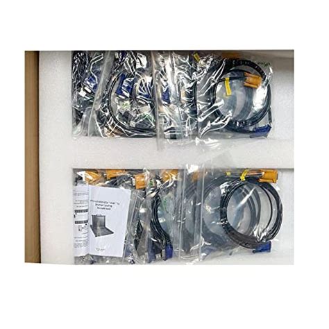 Kinan 1u Rack Mount Kvm Console 16 Port Vga Switch 19” Lcd Screen Black