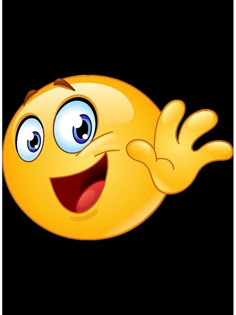 Bye Emoji Emoticon Poster For Sale By Karenholt6467 Redbubble