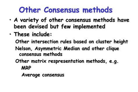 Ppt Inferring Trees From Trees Consensus And Supertree Methods Powerpoint Presentation Id