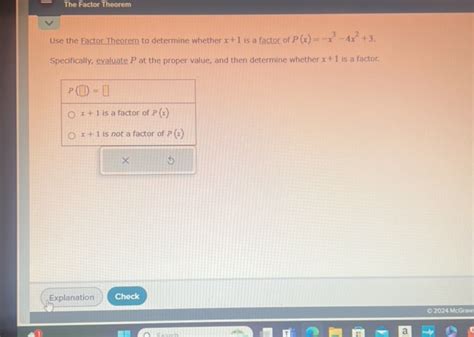 The Factor Theorem Use The Factor Theorem To StudyX