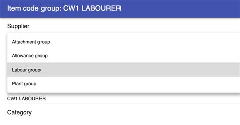 Adding Item Code Groups Virtual Superintendent Knowledge Base