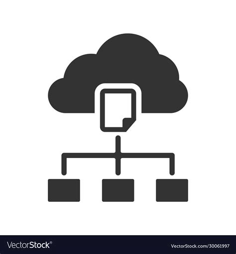 Cloud Sharing Icon Royalty Free Vector Image Vectorstock