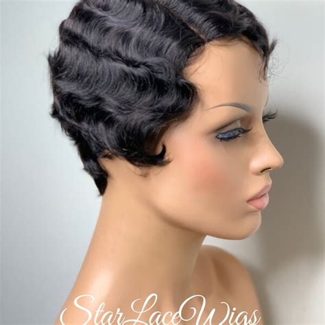 Pixie Finger Wave Wig Etsy