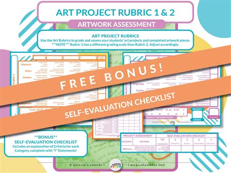 Get Your Free Bonus Art Project Self Evaluation Checklist By