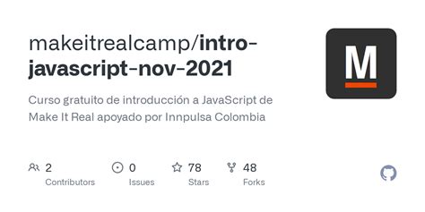 GitHub makeitrealcamp intro javascript nov Curso gratuito de introducción a JavaScript