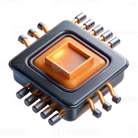 Magnificent Artistic A Single Microchip Magnified To Reveal Its