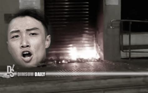 Jimmy Sham Of Chrf Does Not Think The Rioters Set Fire To The Courts Yesterday Dimsum Daily
