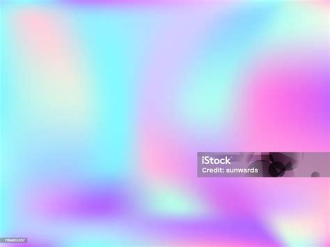 네온 홀로그램 종이 유체 그라데이션 배경입니다 0명에 대한 스톡 벡터 아트 및 기타 이미지 0명 모던 양식 무지갯빛 다양한 색상 Istock