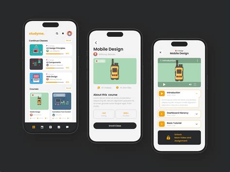 Mobile App Online Class Ui Design By Akbar Setyawan On Dribbble