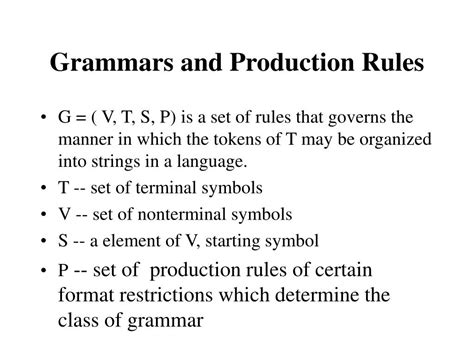 Ppt Context Free Grammars And Regular Grammars Powerpoint