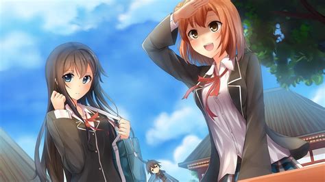 Anime Girl Short Orange Hair Blue Eyes