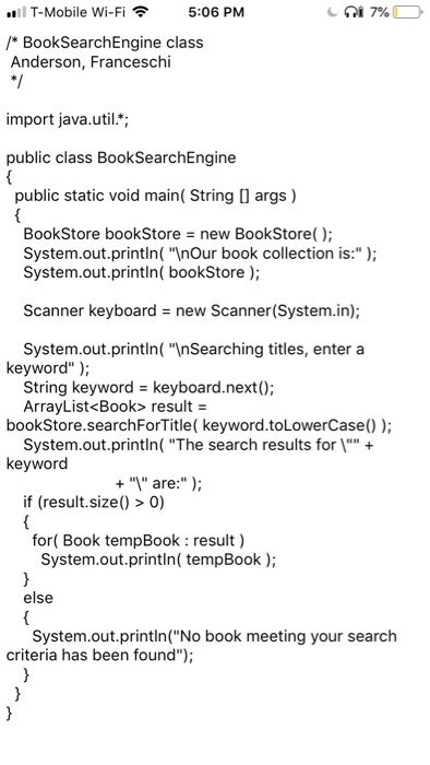Solved Part 2 Implement The Following Methods In The