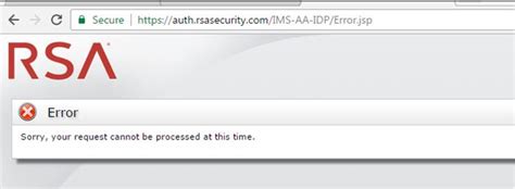 Error Message Sorry Your Request Cannot Be Processed At This Time